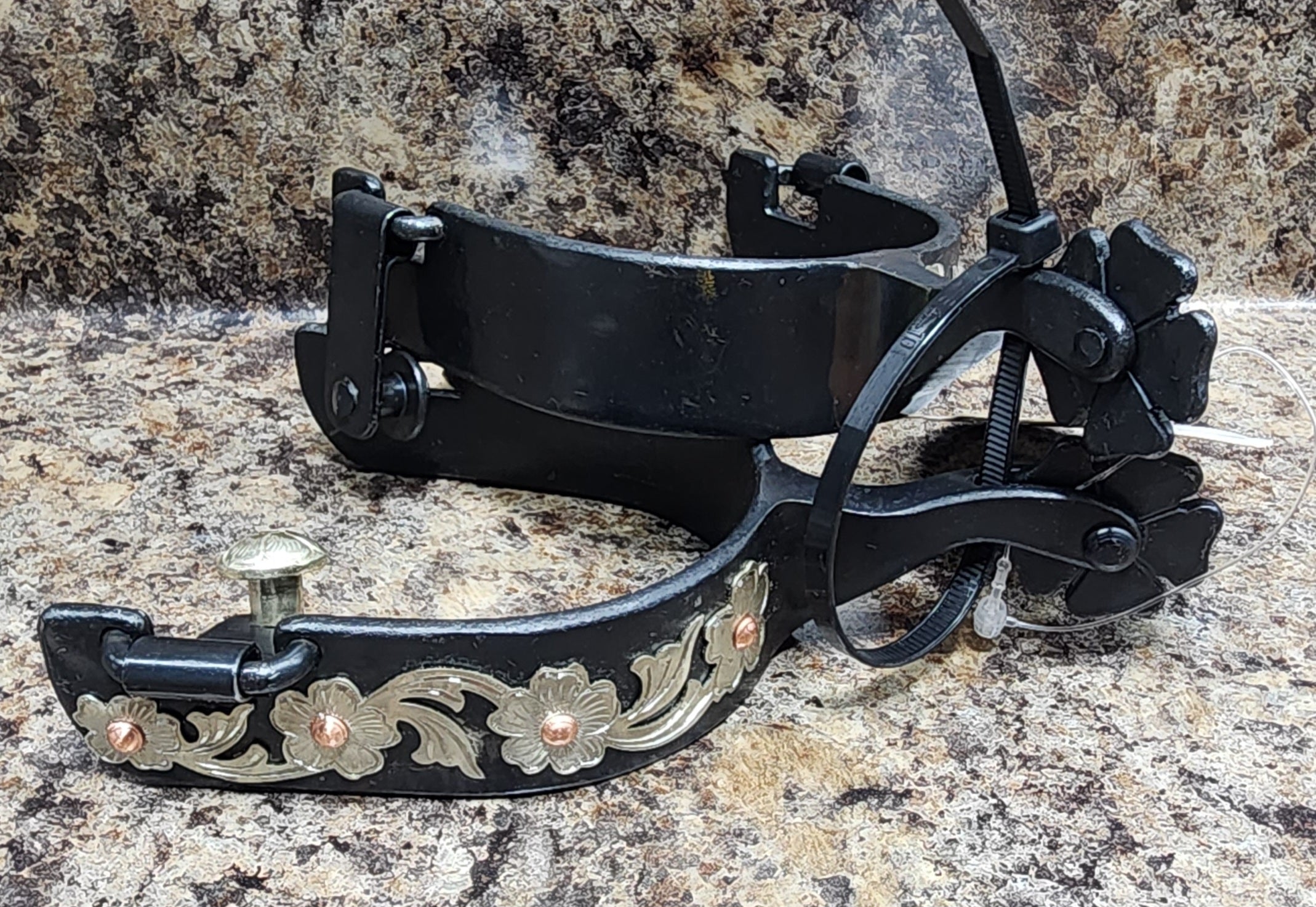 CST Floral Mounted Men's Roper Spurs – Leanin' Pole Arena