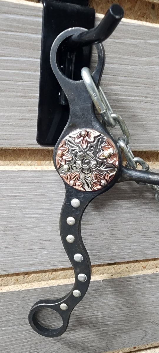 Petska Original Shank Round Mullen Bit - 7" Shank – Leanin' Pole Arena