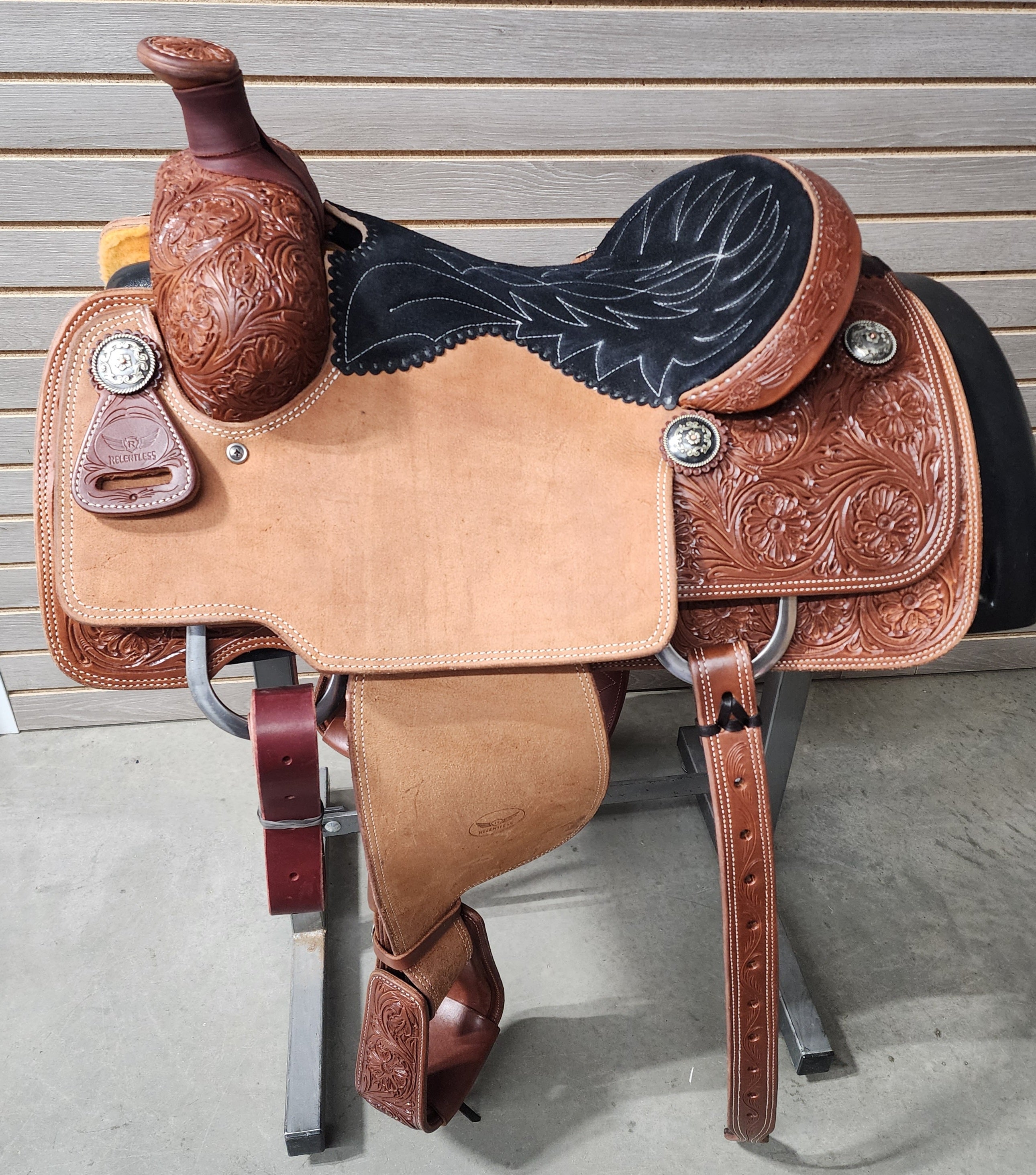 Trevor Brazile Relentless 14" Calf Roper Saddle – Leanin' Pole Arena