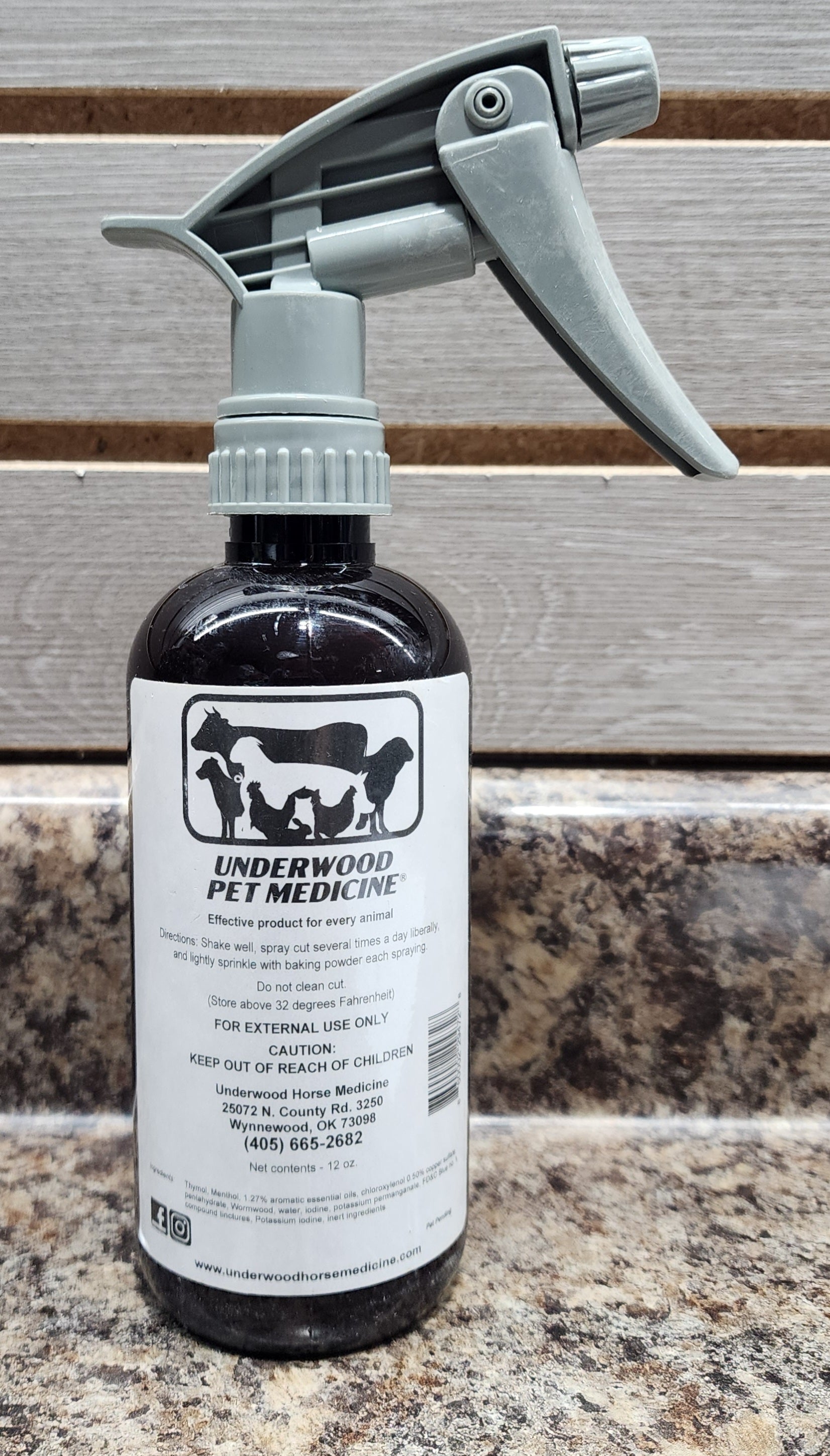 Underwood's Pet Medicine Topical Wound Spray 12oz – Leanin' Pole Arena