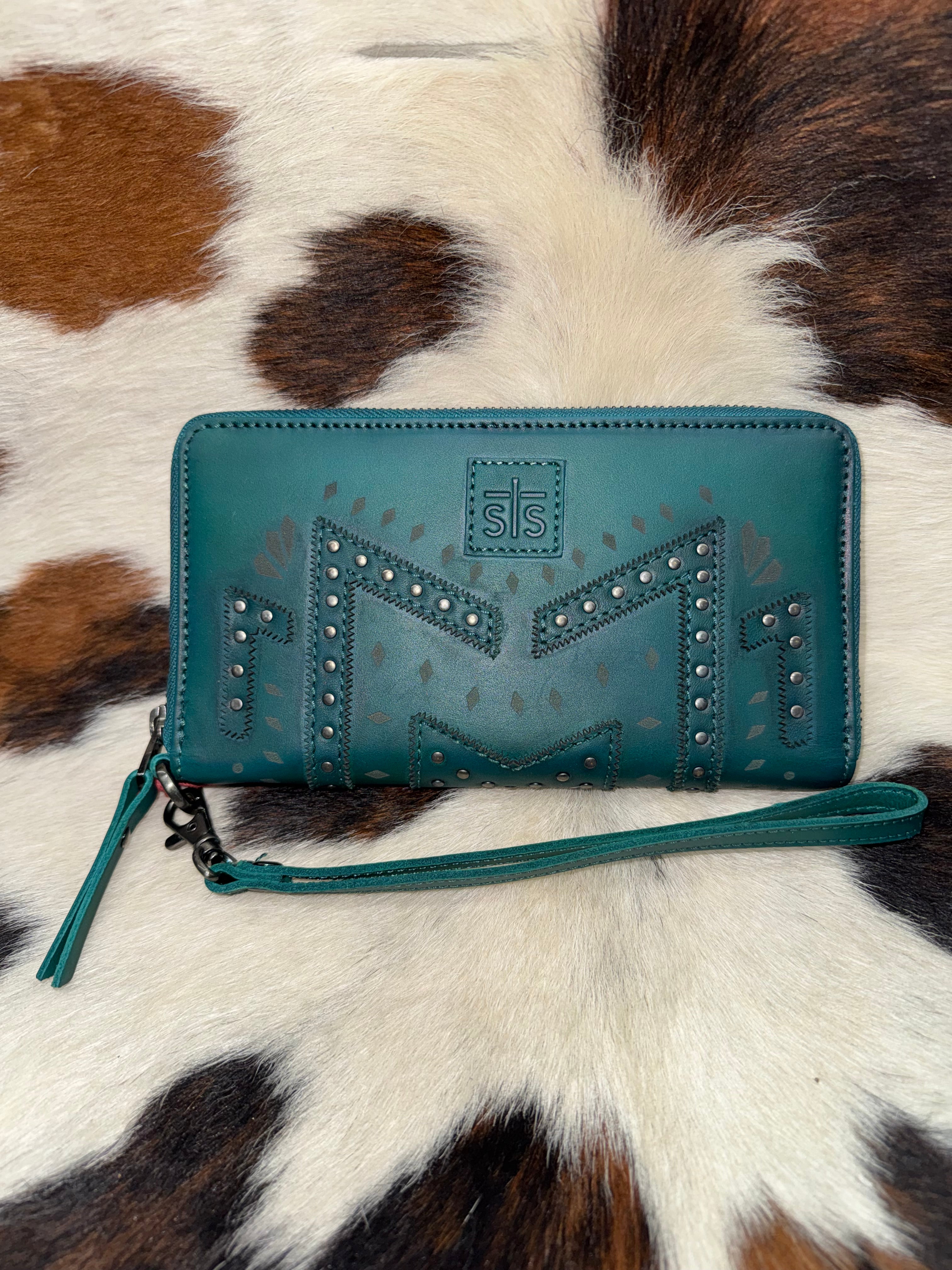 STS Wayfarer Turquoise Juniper Bifold Wallet – Leanin' Pole Arena
