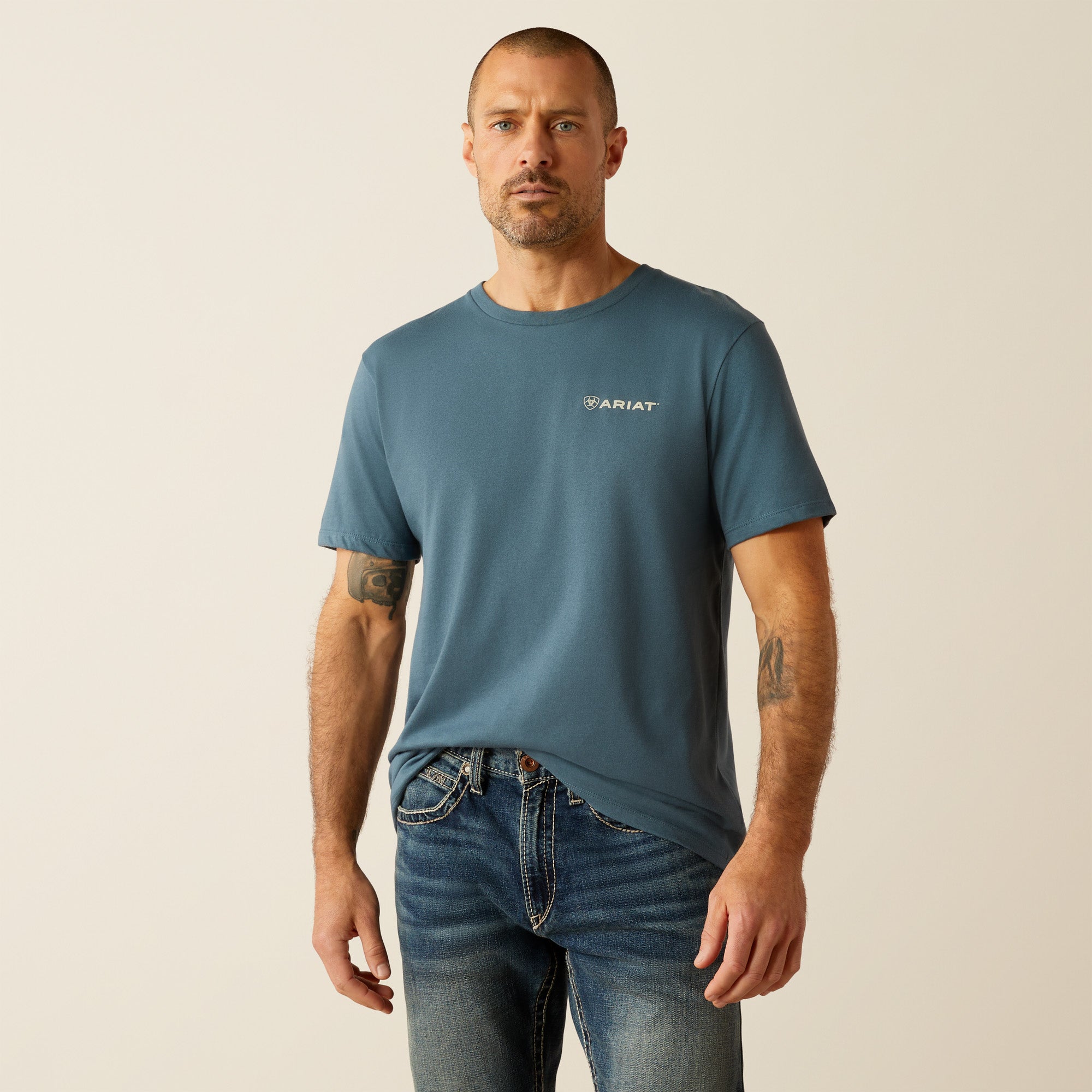 Ariat Men's Lagoon Green/Teal SW Hexa Deca T-Shirt – Leanin' Pole Arena