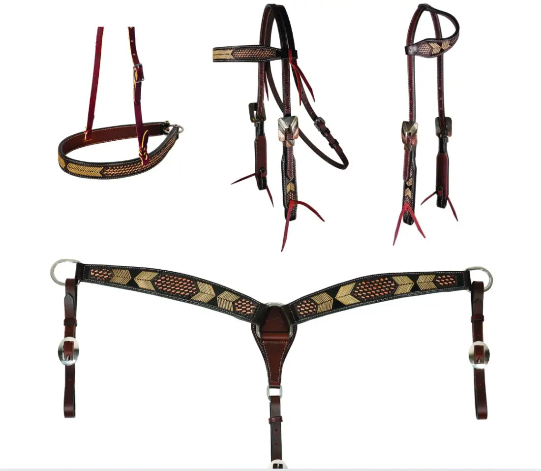 Professional's Choice Chocolate Arrowhead Tack Set – Leanin' Pole Arena