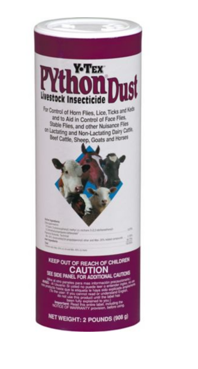 Python Dust Livestock Insecticide Shaker Can – Leanin' Pole Arena