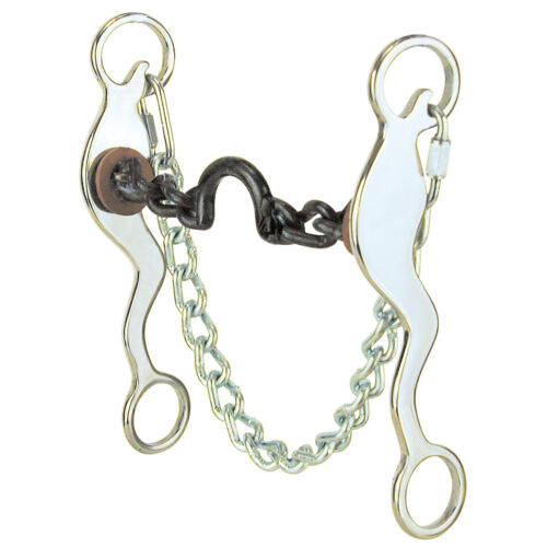 554P Reinsman Ported Chain Bit - Pony – Leanin' Pole Arena
